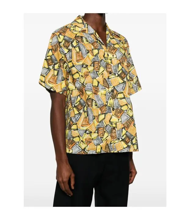 Prada Graphic Printed Short Sleeved Shirt
