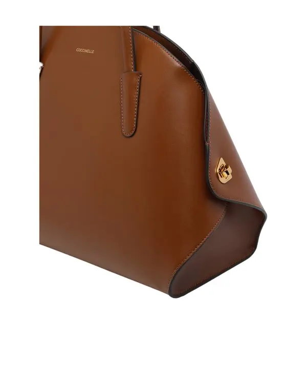COCCINELLE Tylde Top Handle Bag With Adjustable Shoulder Strap - Brown