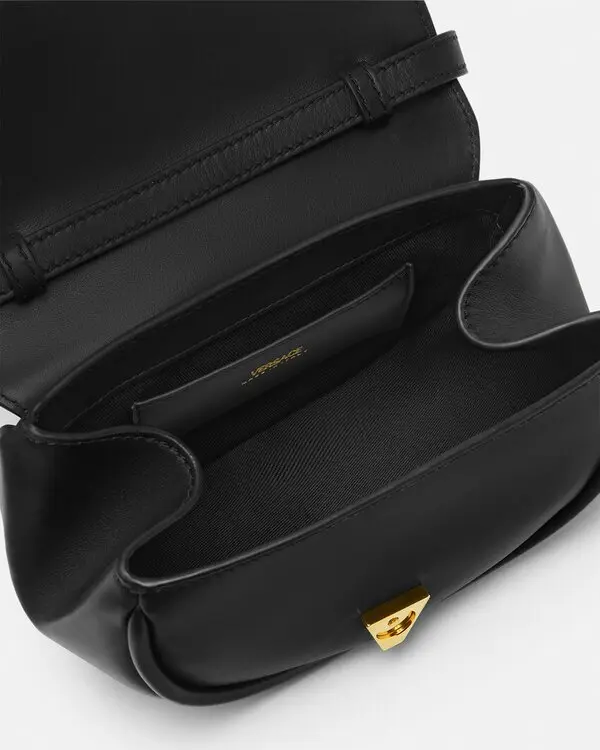 Versace Virtus Small Shoulder Bag - Black