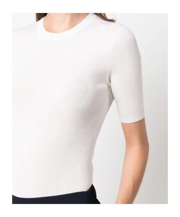 P.a.r.o.s.h Ribbed Short-sleeved Sweater