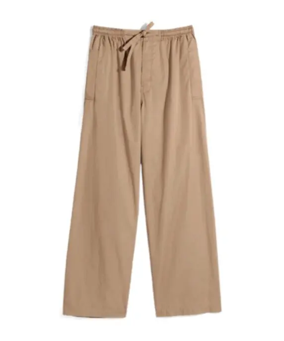 LEMAIRE Relaxed Fit Pyjama Pants With Drawstring - Cappuccino