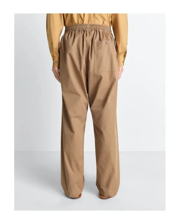 LEMAIRE Relaxed Fit Pyjama Pants With Drawstring - Cappuccino