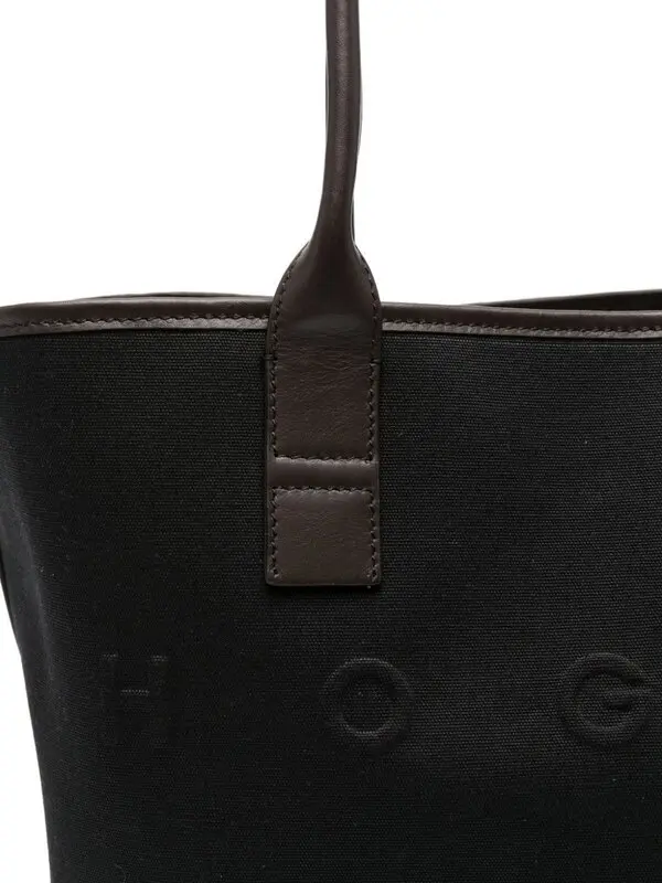 Hogan Double Handle Tote Bag - Black/brown