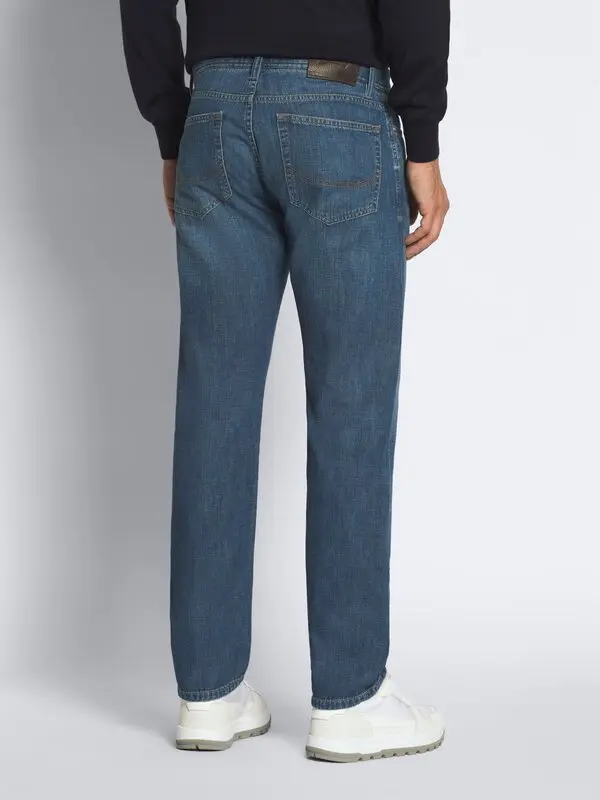 Brioni Slim-fit Jeans With Embellished Pocket