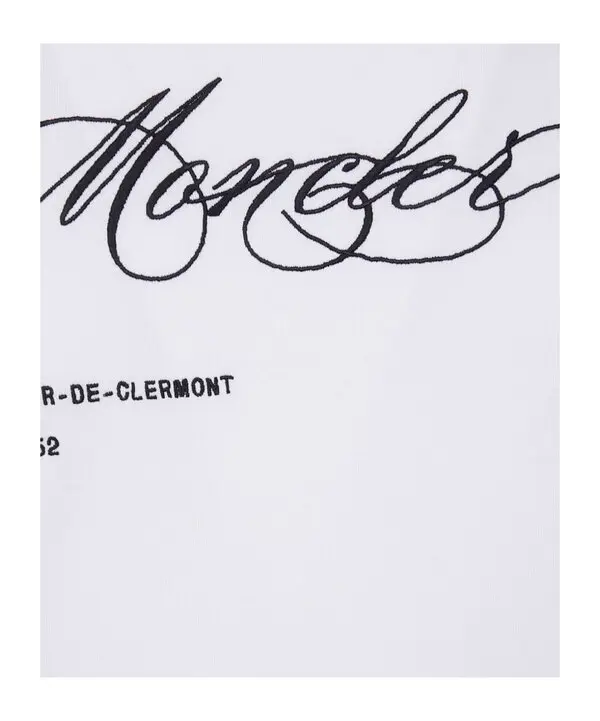 Moncler Embroidered Logo Cotton T-shirt