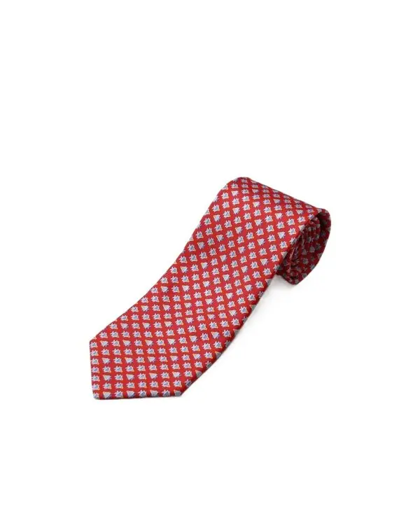FERRAGAMO Pointed Neck Tie - Red