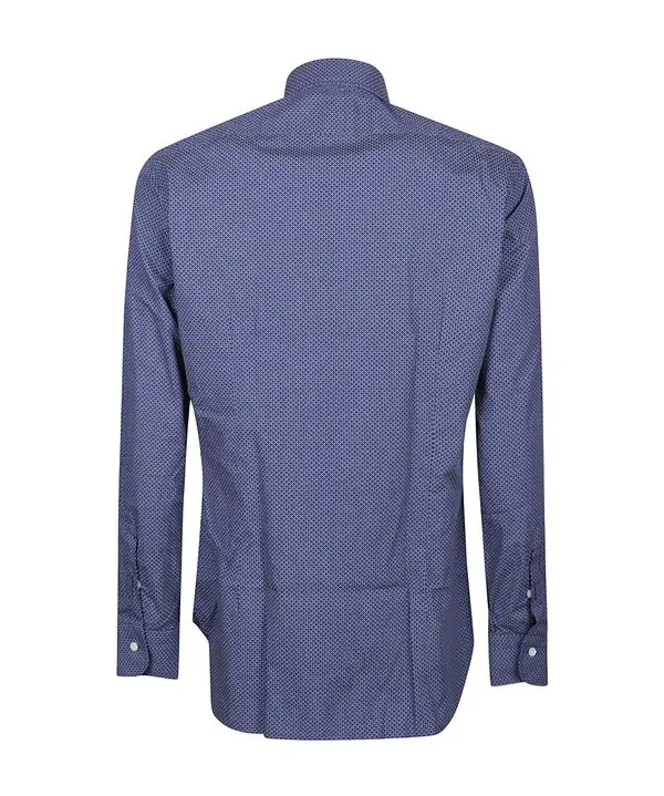 BARBA NAPOLI Patterned Long Sleeve Shirt