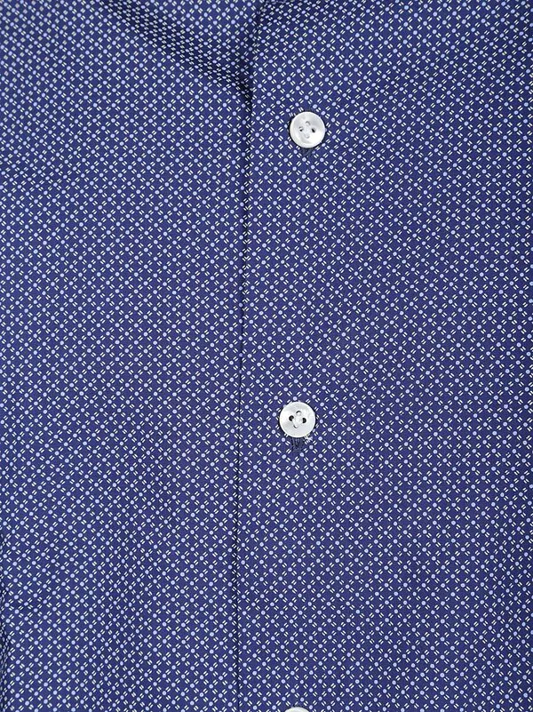 BARBA NAPOLI Patterned Long Sleeve Shirt