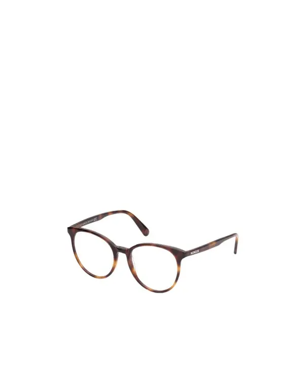 Moncler Oval Frame Eyeglasses - Havana
