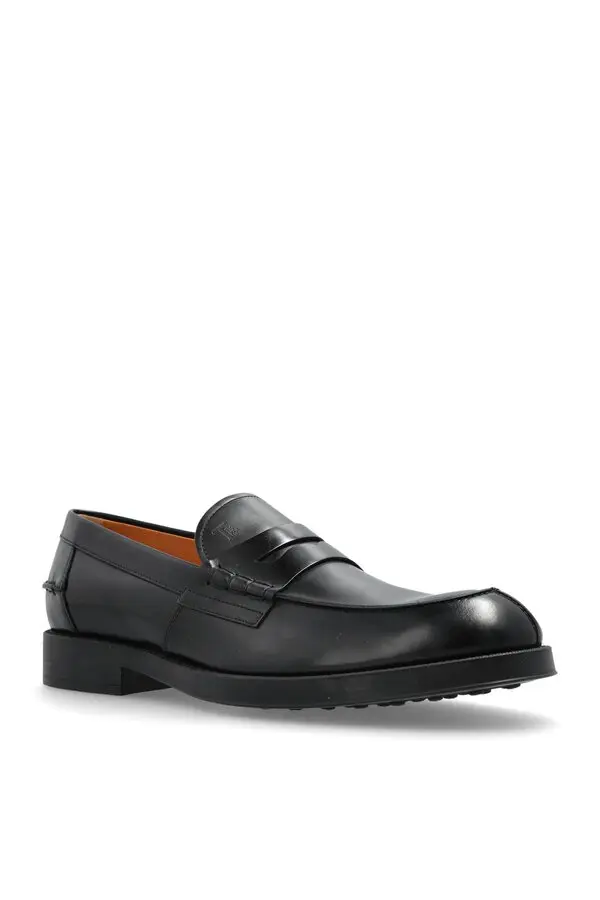 TOD'S Logo Embossed Slip-on Loafers