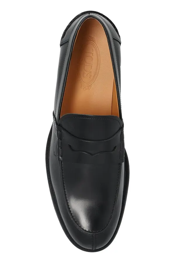 TOD'S Logo Embossed Slip-on Loafers