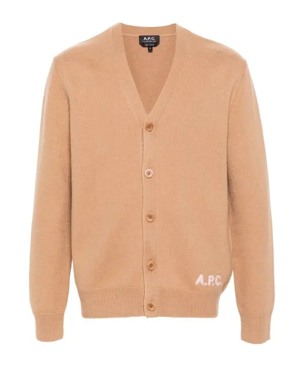 A.p.c. Kenny Button-up Cardigan - Camel