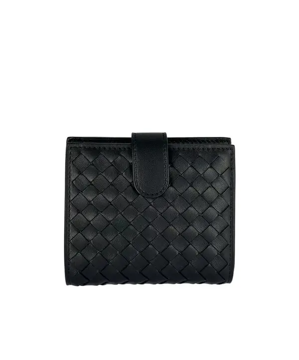 Bottega Veneta Logo Wallet - Black