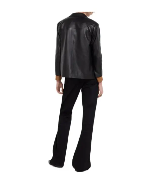 Gucci Leather Jacket With Interlocking G Buttons