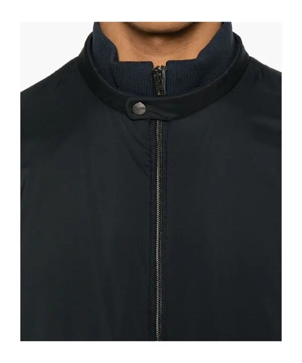 Herno Long-sleeved Zip-up Jacket - Midnight Blue