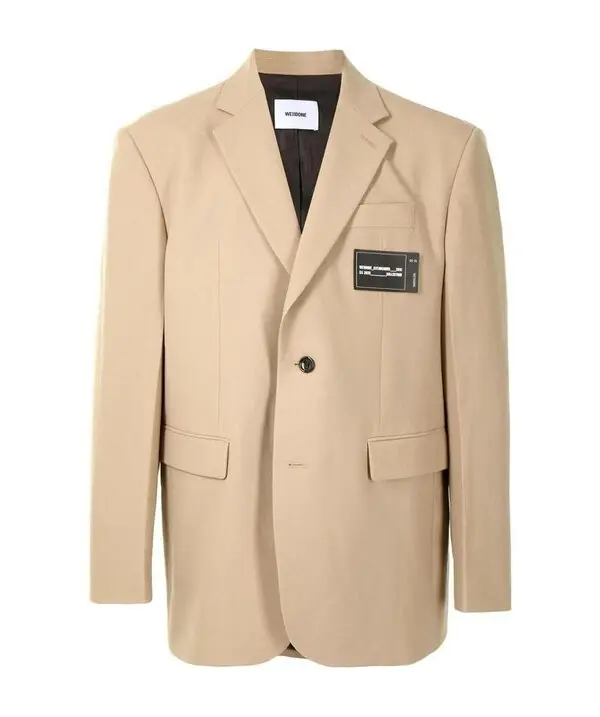 We11Done Logo-patch Single-breasted Blazer