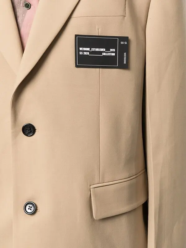 We11Done Logo-patch Single-breasted Blazer