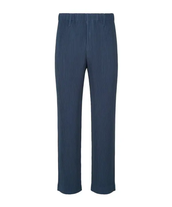 Issey Miyake Homme Plissé Tailored Pleated Trousers - Manarola Boat Navy