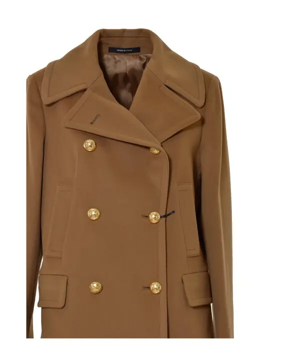 Tagliatore Double-breasted Lapel Collar Coat - Green