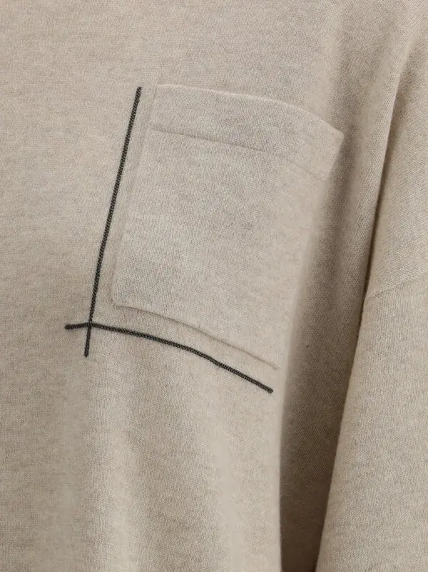 Brunello Cucinelli Chest Pocket Knitted Jumper