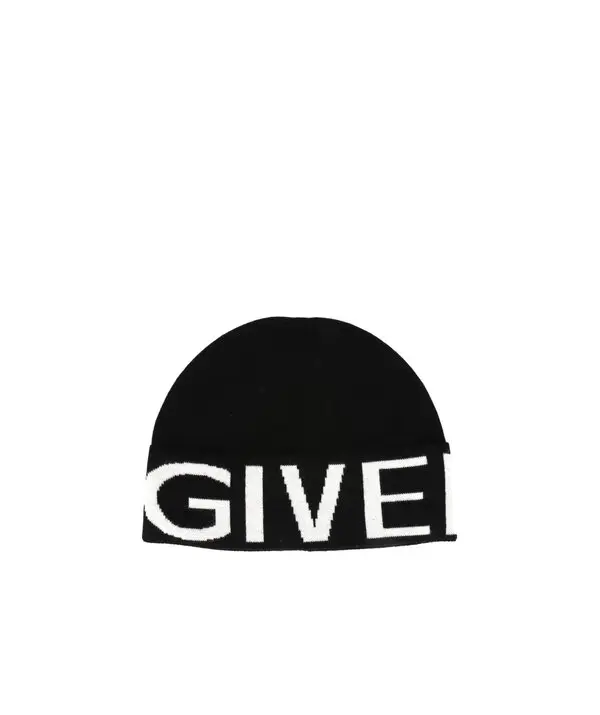 Givenchy Logo Beanie - Black