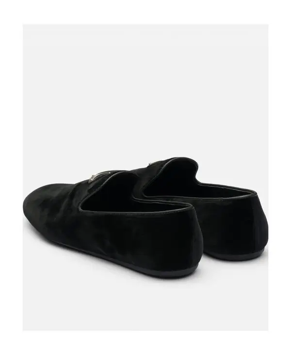 Prada Velvet Slip-on Shoes