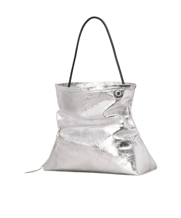 AMI Paris Maxi Grocery Leather Tote Bag
