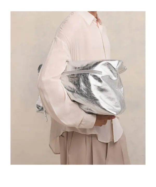 AMI Paris Maxi Grocery Leather Tote Bag