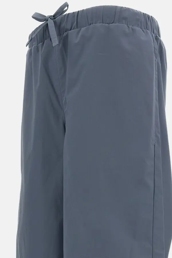 RIER Elasticated Cotton Bermuda Shorts With Drawstring Waist - Gray