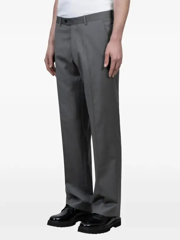 SUNFLOWER Belt Loops Trousers With Pinstripe Detail - Black