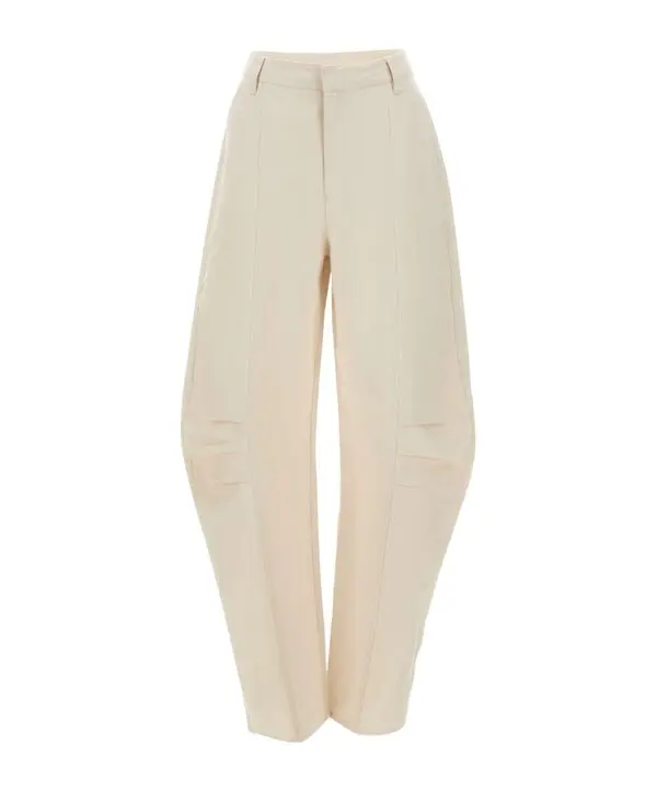 ROTATE BY BIRGER CHRISTENSEN Pleated Cargo Pants - Nude