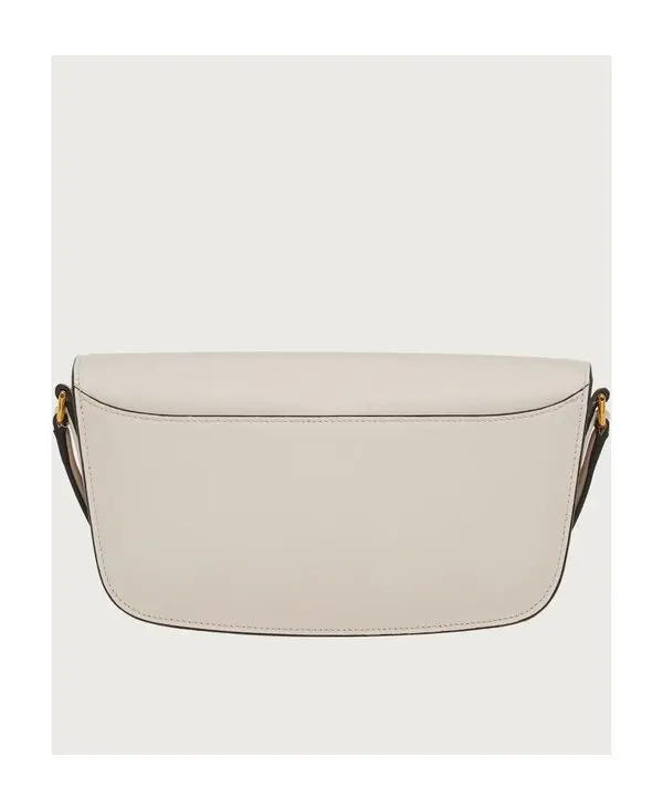 FERRAGAMO Trapezio Logo Plaque Small Shoulder Bag