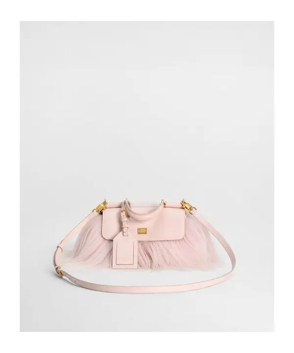 Dolce & Gabbana Mini Shearling Shoulder Bag