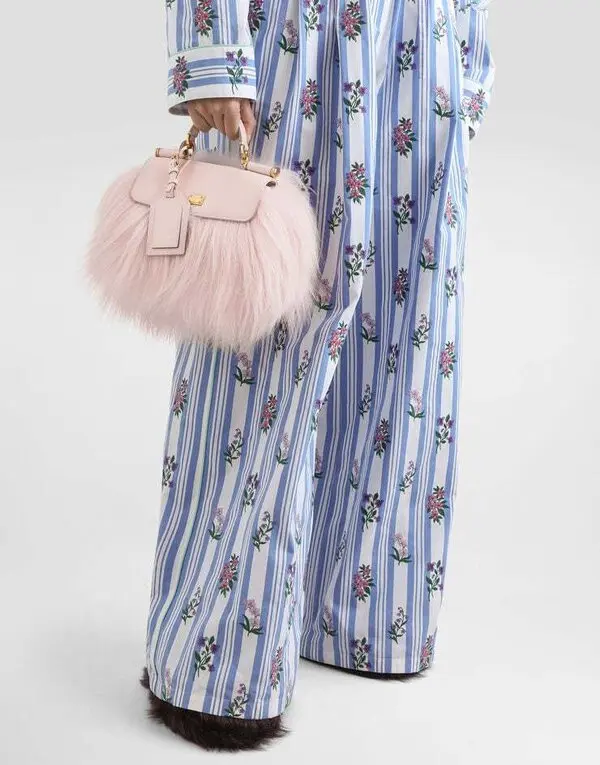 Dolce & Gabbana Mini Shearling Shoulder Bag