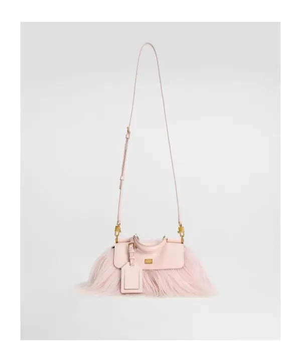 Dolce & Gabbana Mini Shearling Shoulder Bag