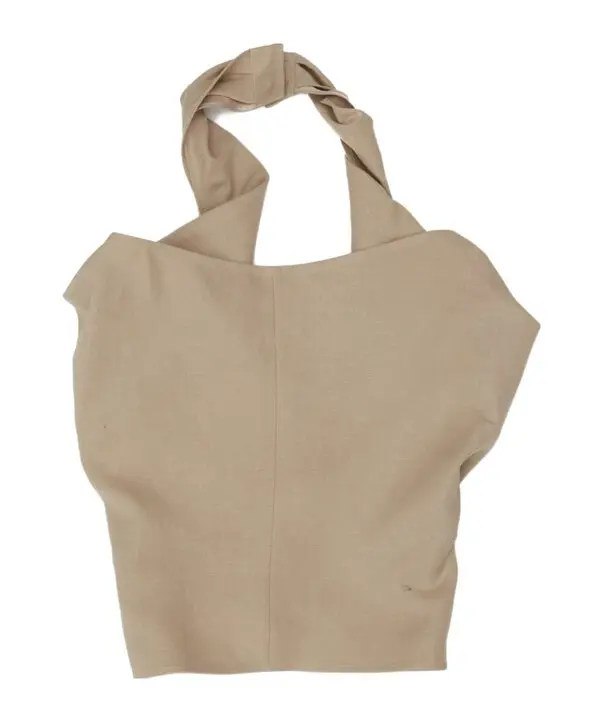 Magda Butrym Draped Halterneck Blouse - Nude