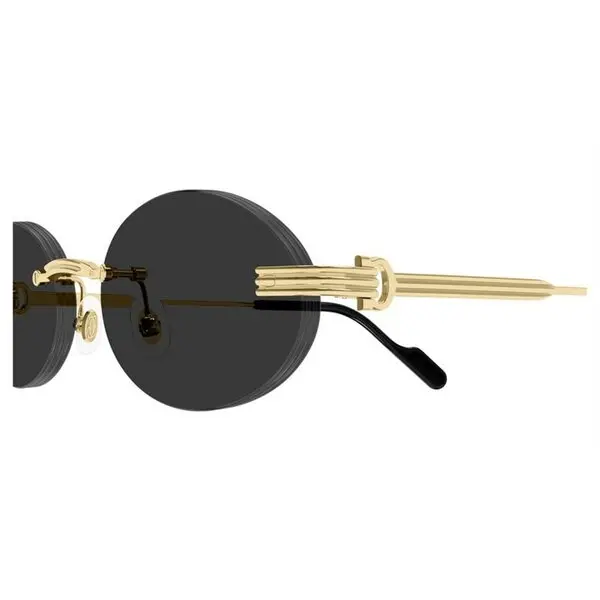 Cartier Rimless Round Sunglasses - Black
