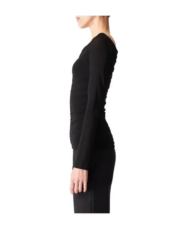 Givenchy Ruched Long-sleeved Top
