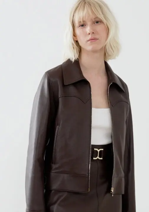 Chloé Zip-up Leather Jacket