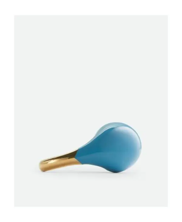 Bottega Veneta Waterdrop Logo Ring - Blue
