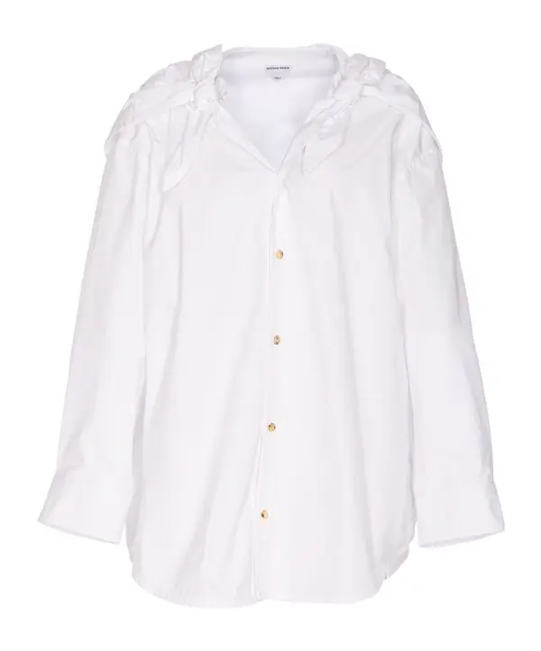 Bottega Veneta Knot Detailed Compact Shirt - White