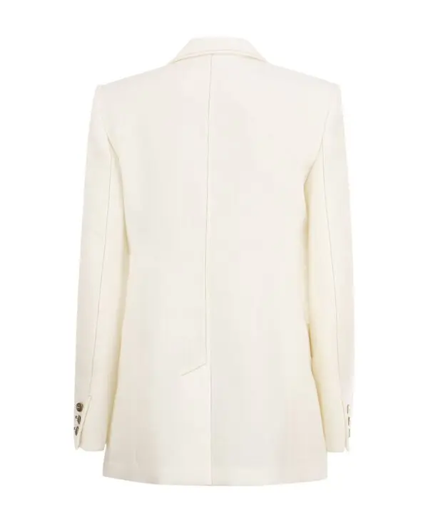 Max Mara Double-breasted Button Blazer - White