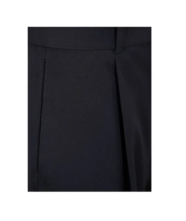 JIL SANDER Straight Leg Tailored Belted Trousers - Black
