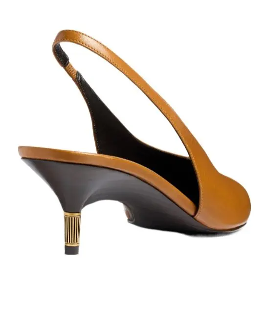 Khaite Bella Low Slingback Pumps