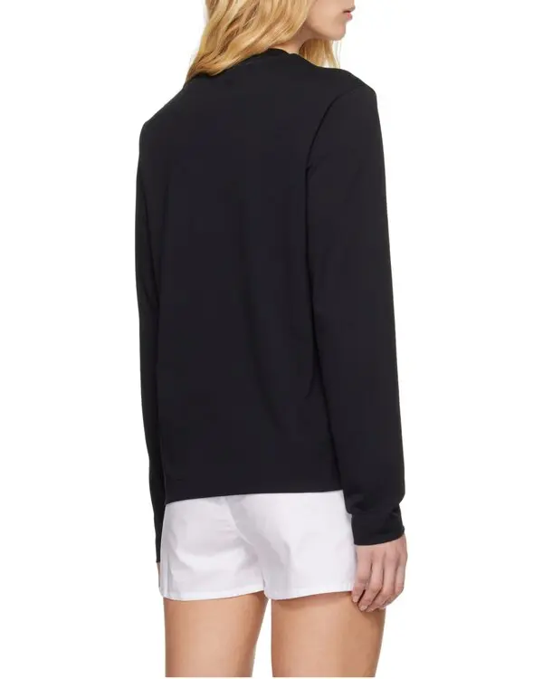 AMI Paris De Coeur Long Sleeve T-shirt - Black