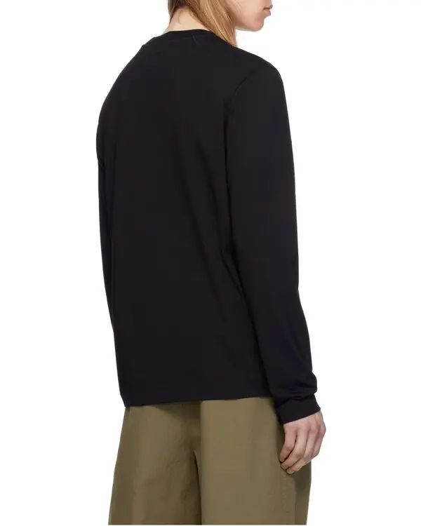 AMI Paris De Coeur Long Sleeve T-shirt - Black