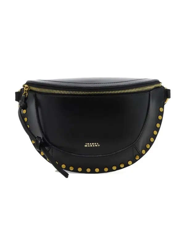 Isabel Marant Étoile Logo-print Leather Belt Bag - Black