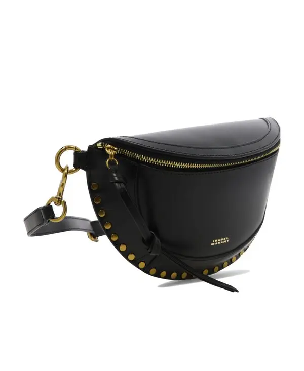 Isabel Marant Étoile Logo-print Leather Belt Bag - Black