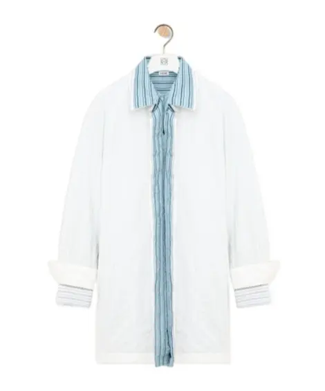Loewe Long Sleeve Layered Dress - White