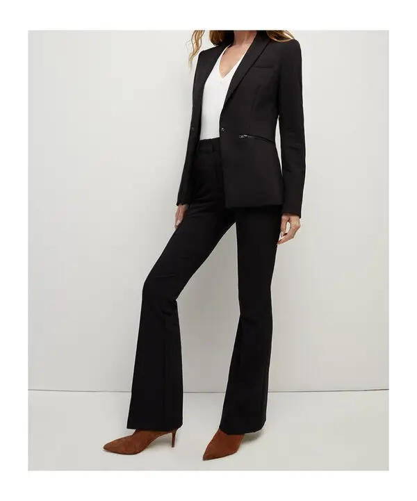Veronica Beard Flared Leg Trousers - Black